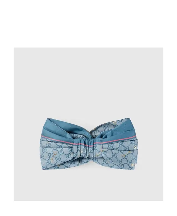 Gucci Gg Horsebit Silk Headband