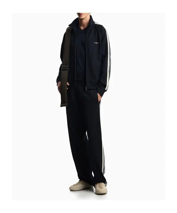 Emporio Armani Logo Detailed Zipped Sweatshirt