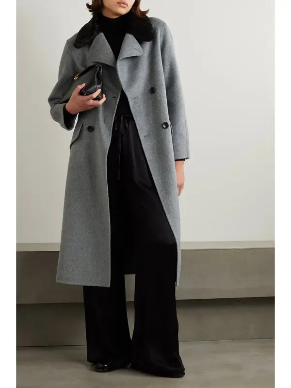 Proenza Schouler Emma Double-breasted Wool Blend Coat