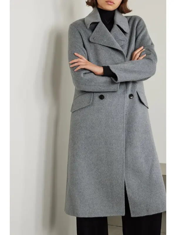 Proenza Schouler Emma Double-breasted Wool Blend Coat
