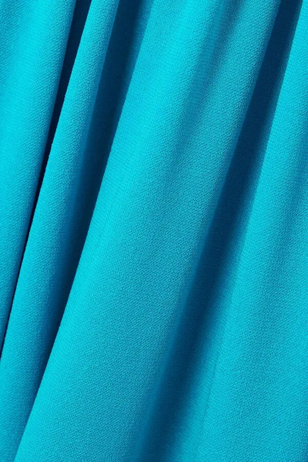 Michael Kors Pleated Knitted One Shoulder Maxi Dress