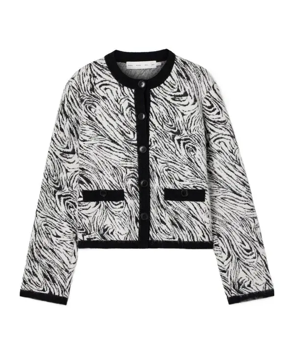 Proenza Schouler Amina Jacquard Knit Cardigan
