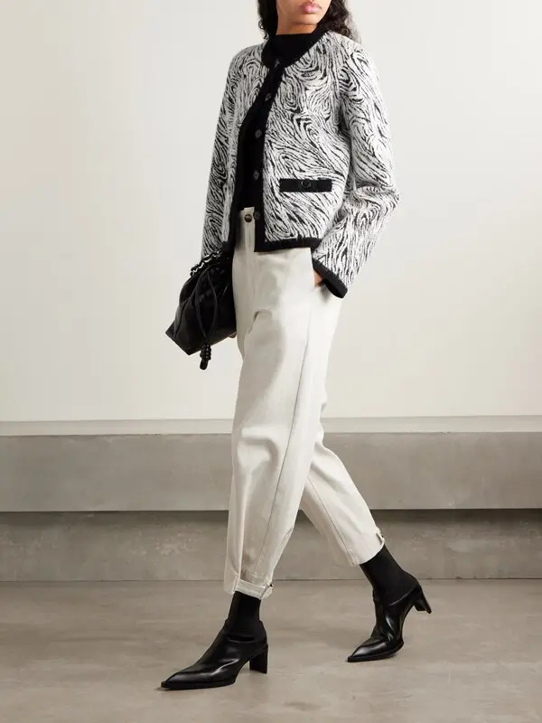 Proenza Schouler Amina Jacquard Knit Cardigan