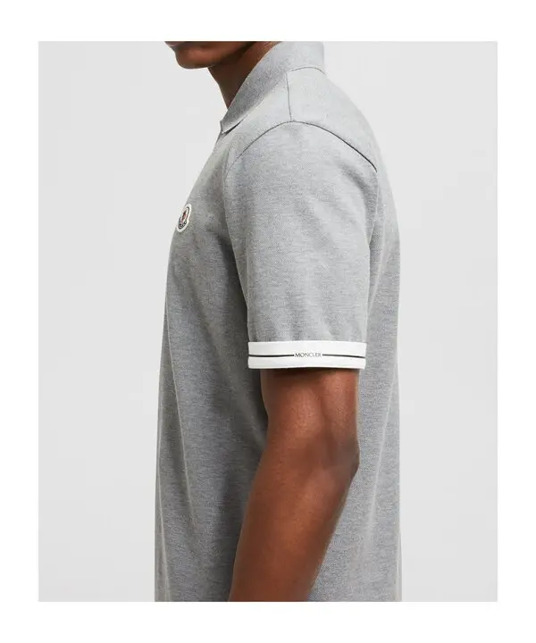 Moncler Logo Cotton Piquet Polo Shirt