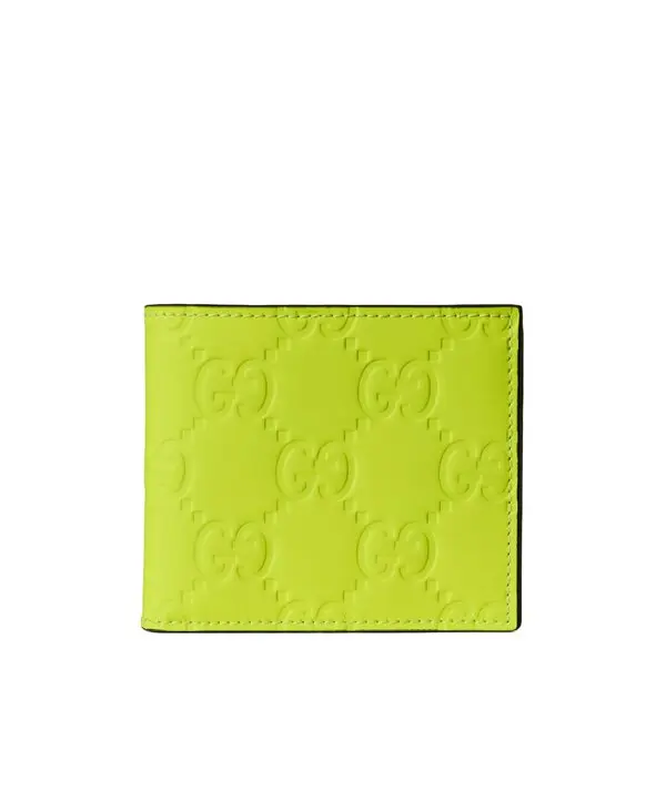 Gucci Gg Rubber Effect Double Fold Wallet