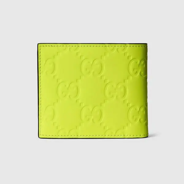 Gucci Gg Rubber Effect Double Fold Wallet