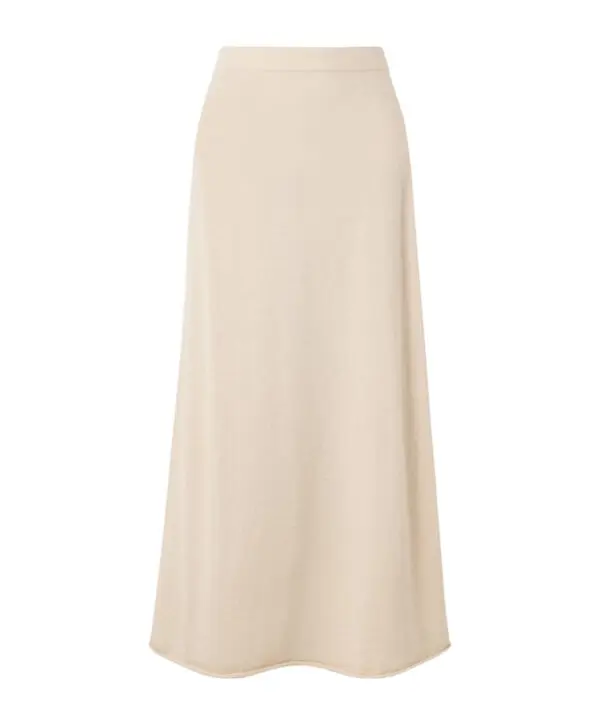 THE ELDER STATESMAN Cashmere Long Skirt