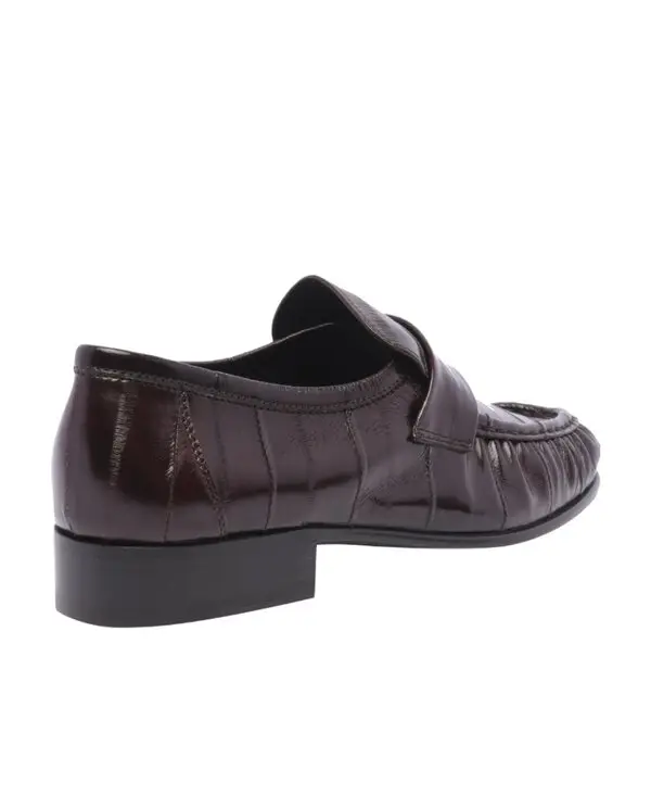 THE ROW Ruched Almond Toe Loafers