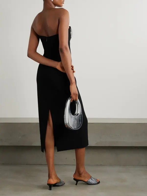 Rebecca Vallance Cordelia Strapless Embellished Midi Dress