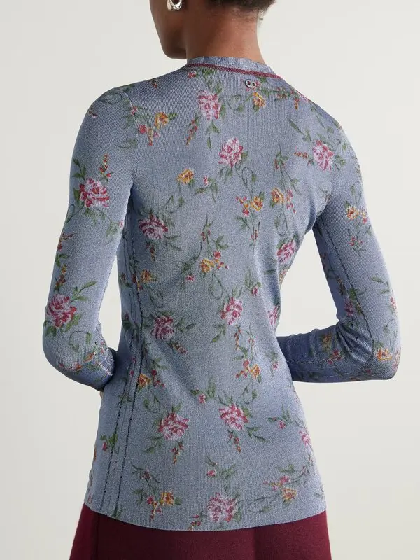 Rabanne Floral-print Cardigan