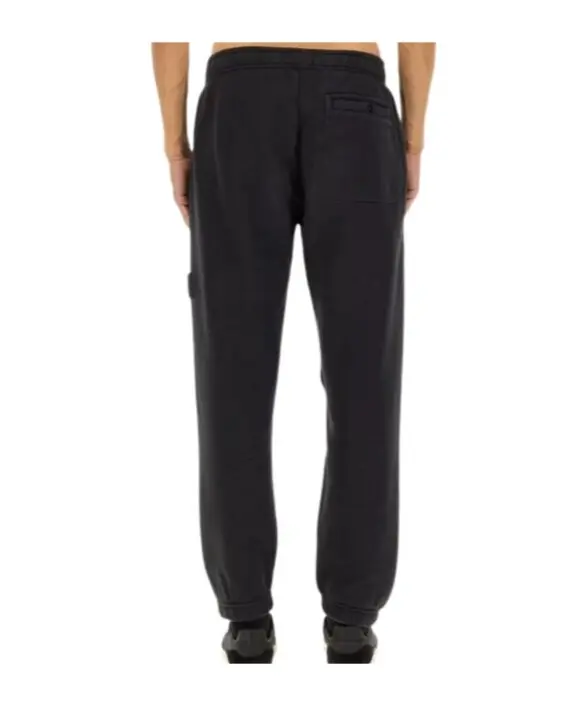 Stone Island Logo Patch Fleece Jogger Pants