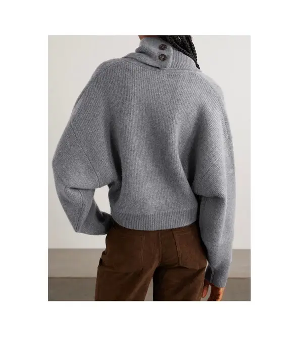 Le Kasha Long-sleeved Cardigan With Button Closure