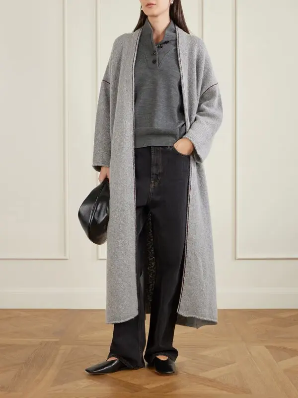 THE ELDER STATESMAN Glacier Cashmere Cardigan