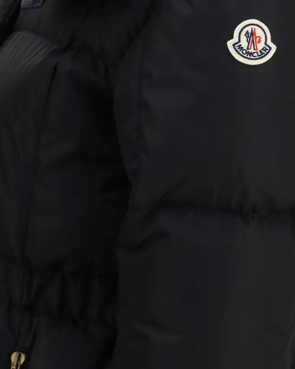 Moncler Agneux Hooded Short Down Jacket - Black