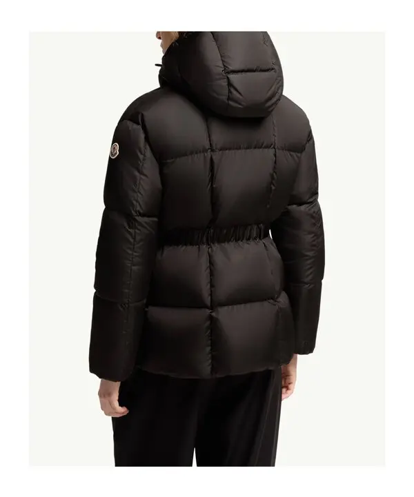 Moncler Agneux Hooded Short Down Jacket - Black