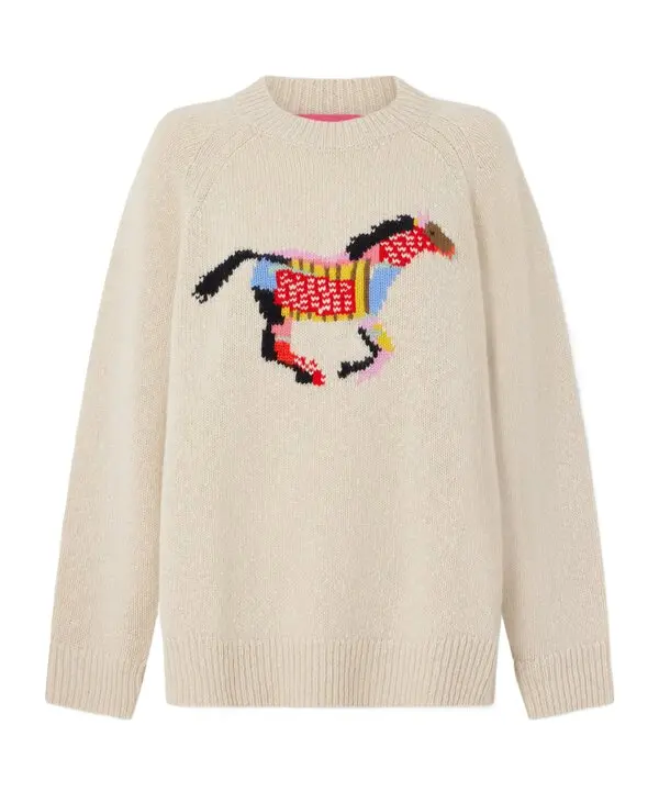 THE ELDER STATESMAN Glacier Horse Sweater