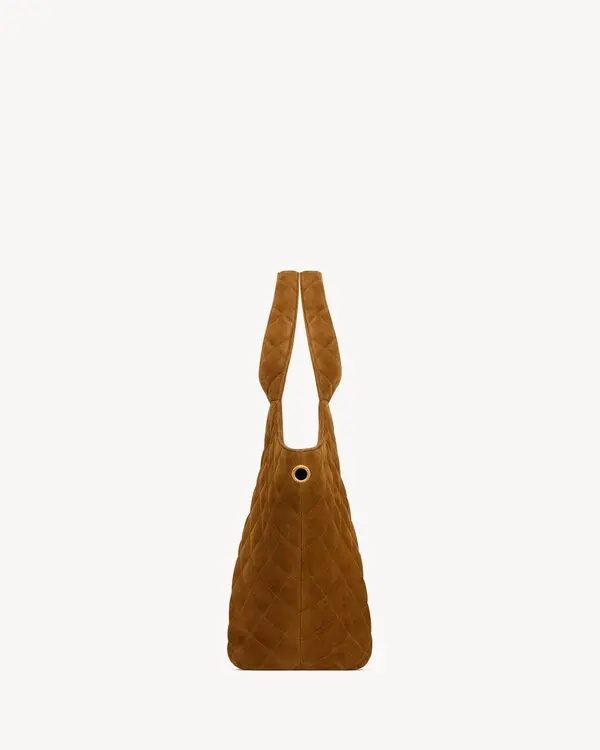 Saint Laurent Icare Medium Quilted Suede
