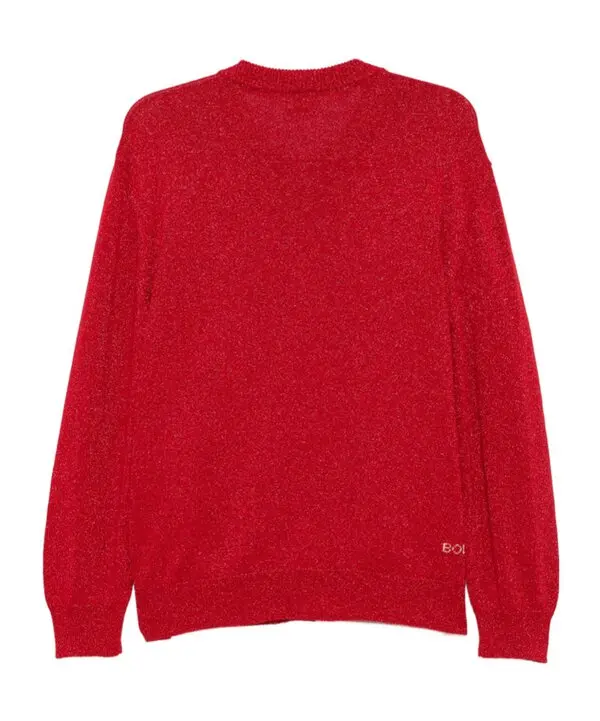 BODE Hearts Lamé Cardigan