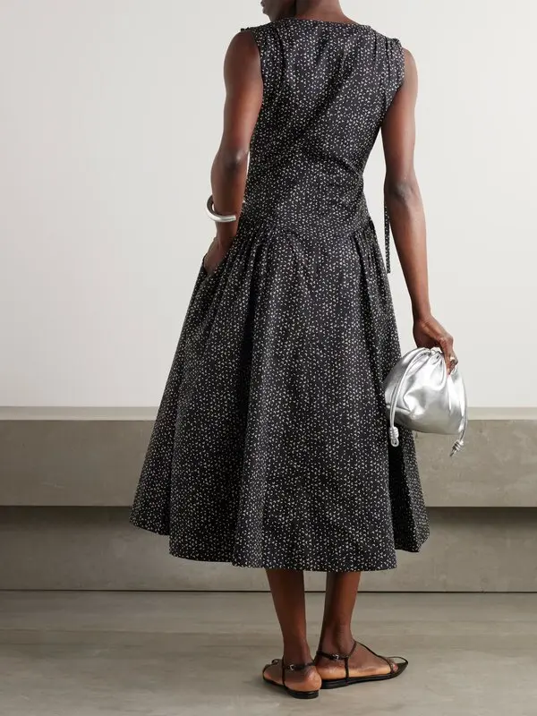 Proenza Schouler Pleated Print Midi Dress