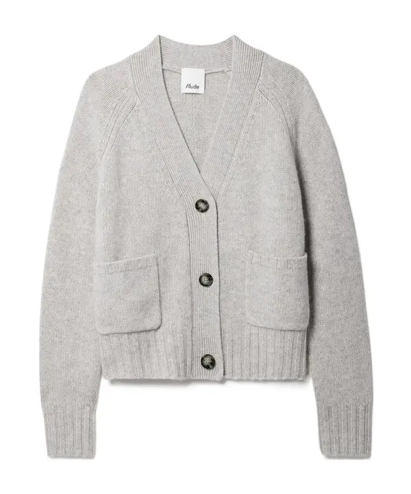 ALLUDE Long-sleeved Knitted Cardigan
