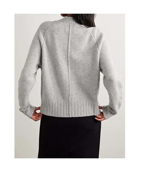 ALLUDE Long-sleeved Knitted Cardigan