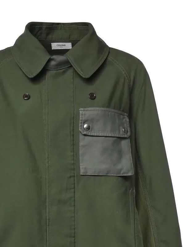 Celine Collared Long-sleeved Casual Jacket