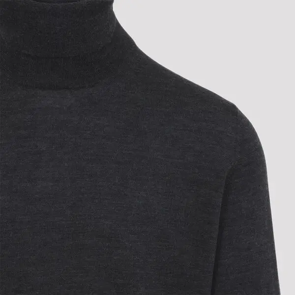 Brunello Cucinelli High-neck Long-sleeve Knitwear - Black