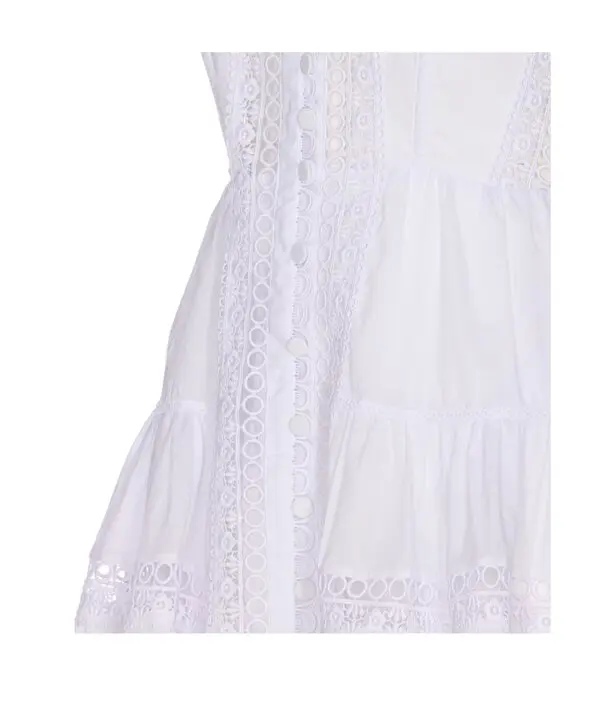 Charo Ruiz Ibiza Lace Trim Mini Dress