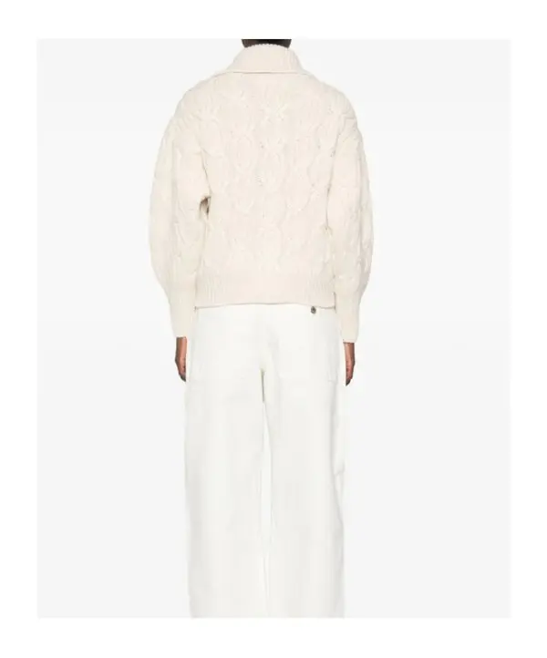 Brunello Cucinelli Collared Long-sleeved Knit Sweater