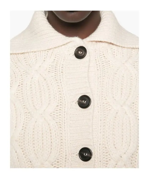 Brunello Cucinelli Collared Long-sleeved Knit Sweater