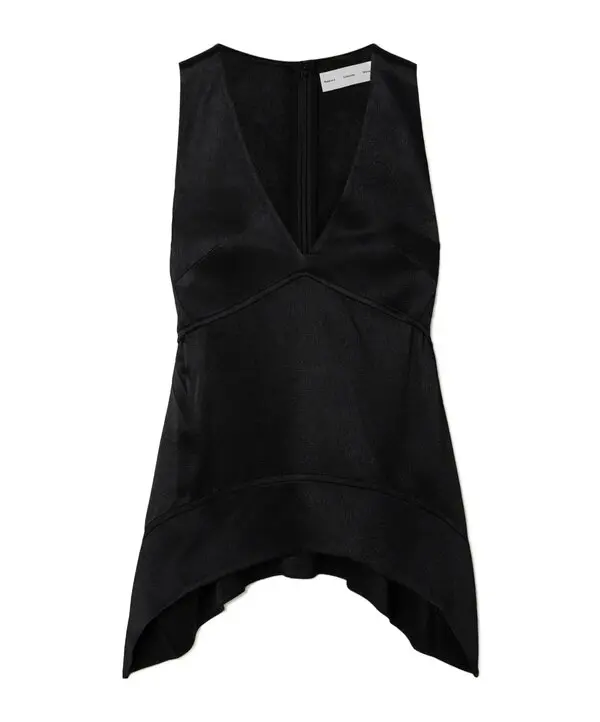 Proenza Schouler Liz Satin-crepe Top