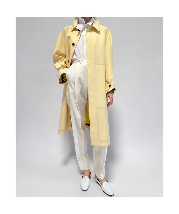 Celine Cotton Coat With Drawstring Cuffs