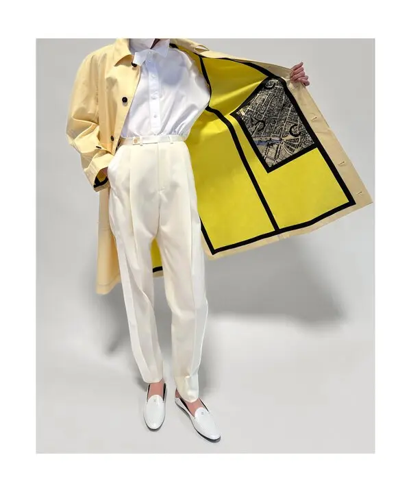 Celine Cotton Coat With Drawstring Cuffs