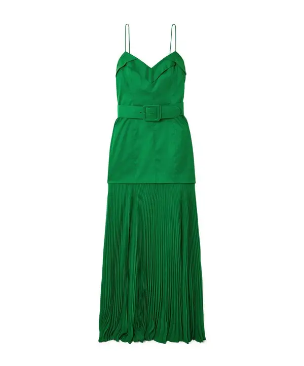 Rebecca Vallance Bailey Tie-up Pleated Dress