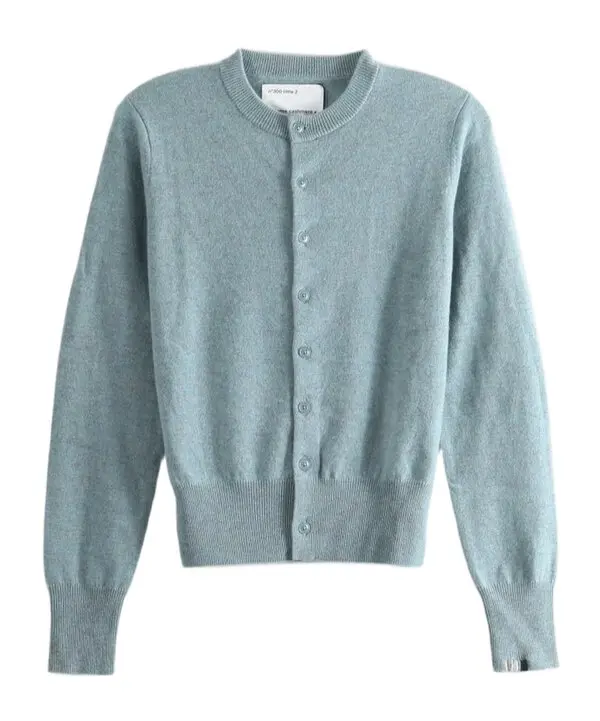 Extreme Cashmere Long-sleeve Single-breasted Cardigan