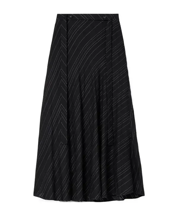 Proenza Schouler Kaia Striped Midi Skirt
