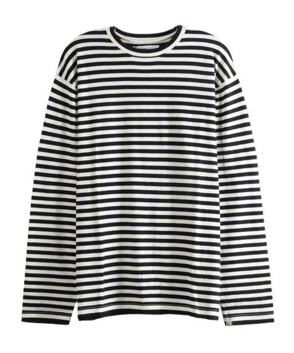 Extreme Cashmere Long-sleeved Striped T-shirt