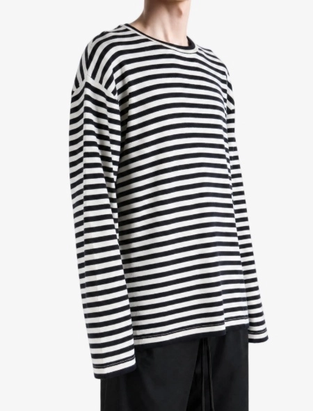 Extreme Cashmere Long-sleeved Striped T-shirt
