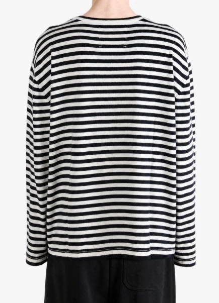 Extreme Cashmere Long-sleeved Striped T-shirt