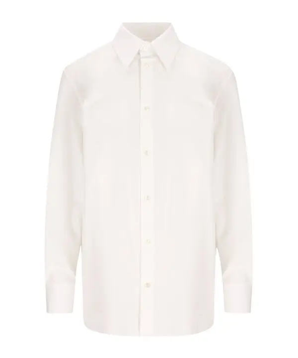 Saint Laurent Collared Long-sleeved Shirt