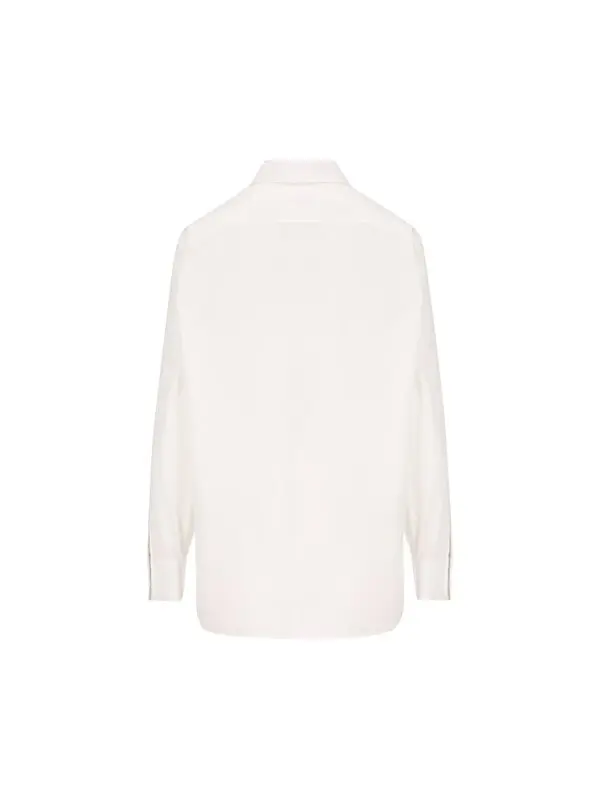 Saint Laurent Collared Long-sleeved Shirt