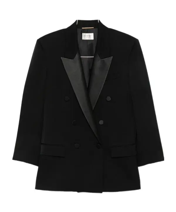 Saint Laurent Double-breasted Long-sleeved Jacket