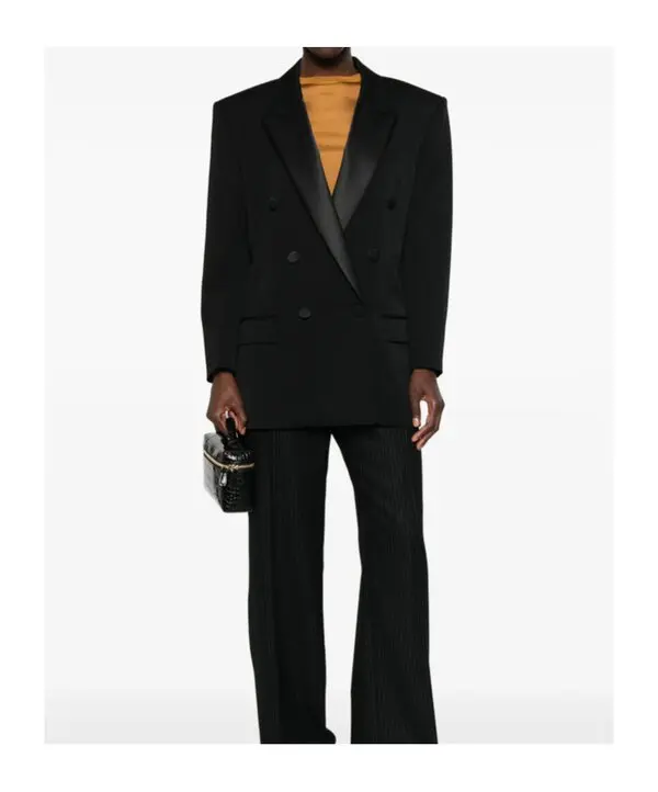 Saint Laurent Double-breasted Long-sleeved Jacket