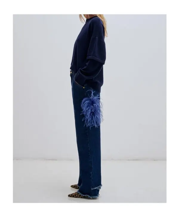 DARKPARK Troy Cashmere Wool Knit Double Sleeve Tee