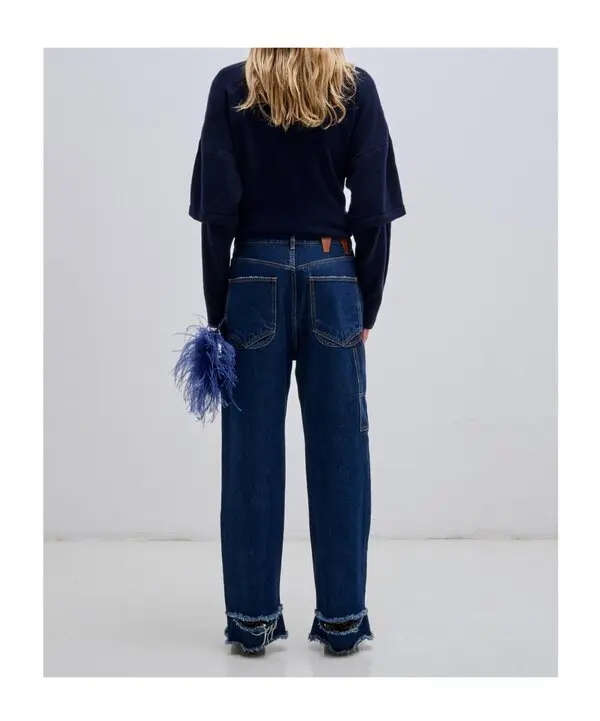 DARKPARK Troy Cashmere Wool Knit Double Sleeve Tee