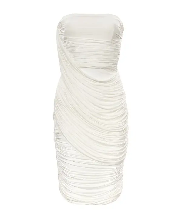 Alex Perry Sleeveless Ruched Off-the-shoulder Dress - No