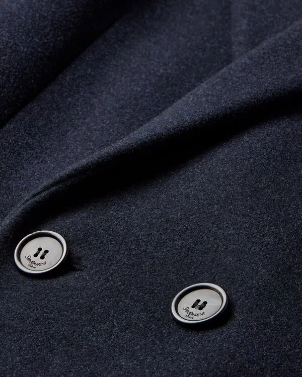 Saint Laurent Double-breasted Long Coat