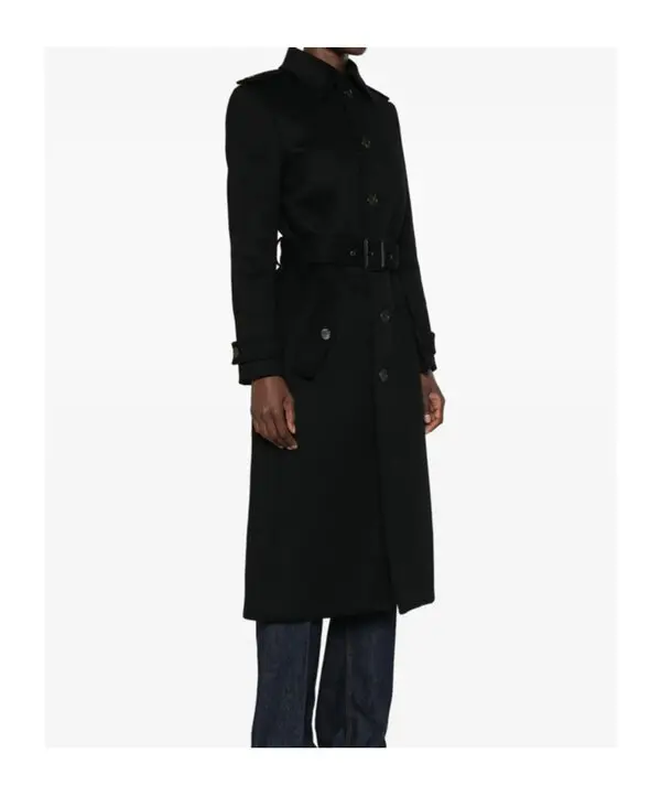 Saint Laurent Belted Single-breasted Coat
