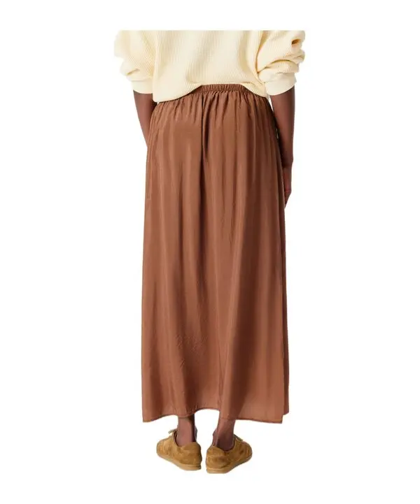 American Vintage Elastic Waistband A-line Midi Skirt