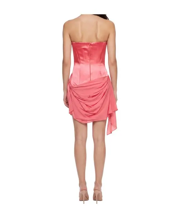 Alex Perry Sleeveless Off-the-shoulder Ruched Dress